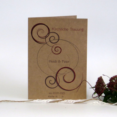 Kirchenheft "Kringel" rot - kartencrew.de