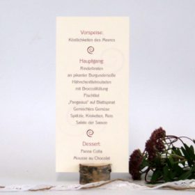 Geburtstagsmenükarte "Kringel" rot - kartencrew.de